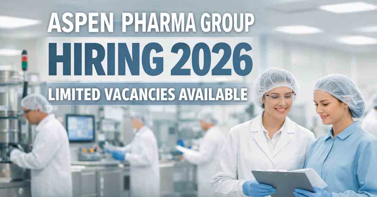Aspen Pharma Group Jobs : Apply for Global Pharmaceutical Careers